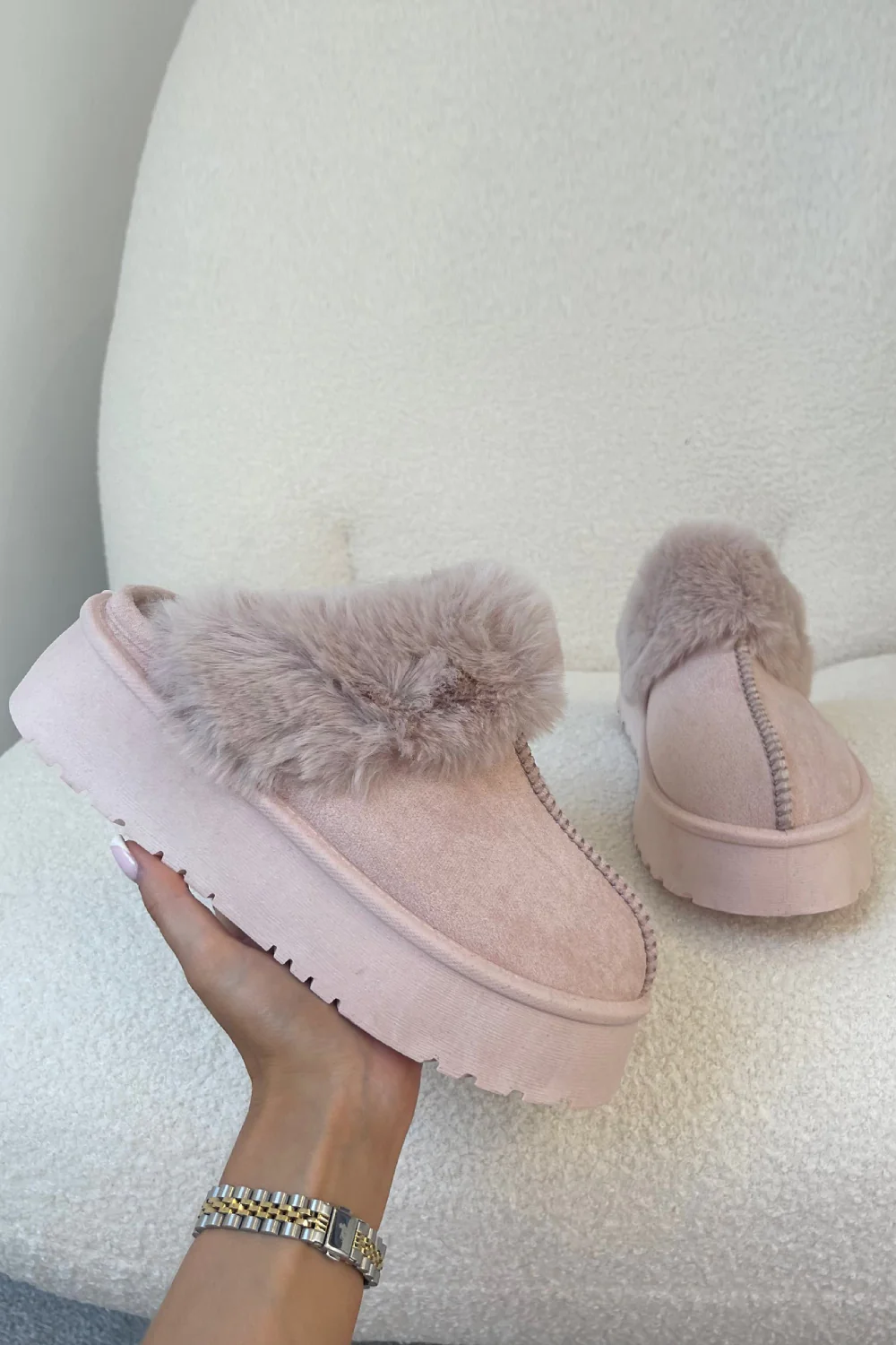 Pink Platform Slipper - Beccamac