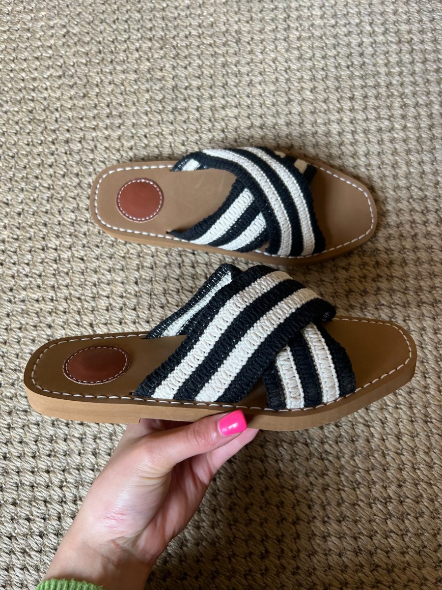Woven Stripe Sandal - Beccamac